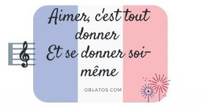 Aimer c'est tout donner